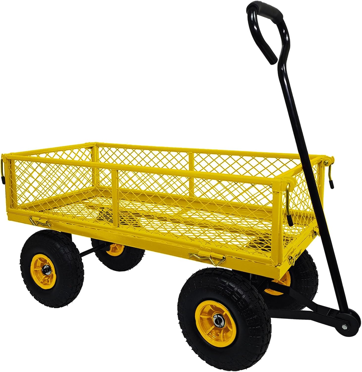 Amazon.com : Utility Garden Cart Wagon, Steel Garden Cart with ...