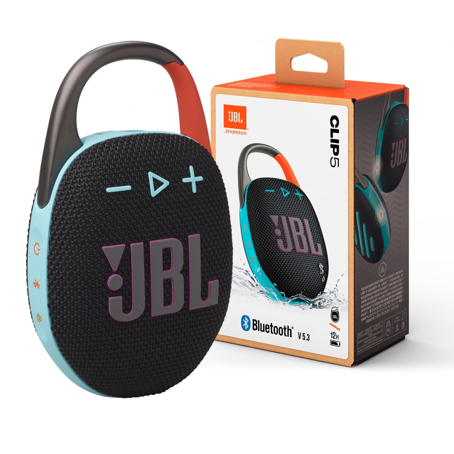 Buy JBL Clip 5 Ultra-Portable Waterproof & Dustproof Bluetooth Speaker ...
