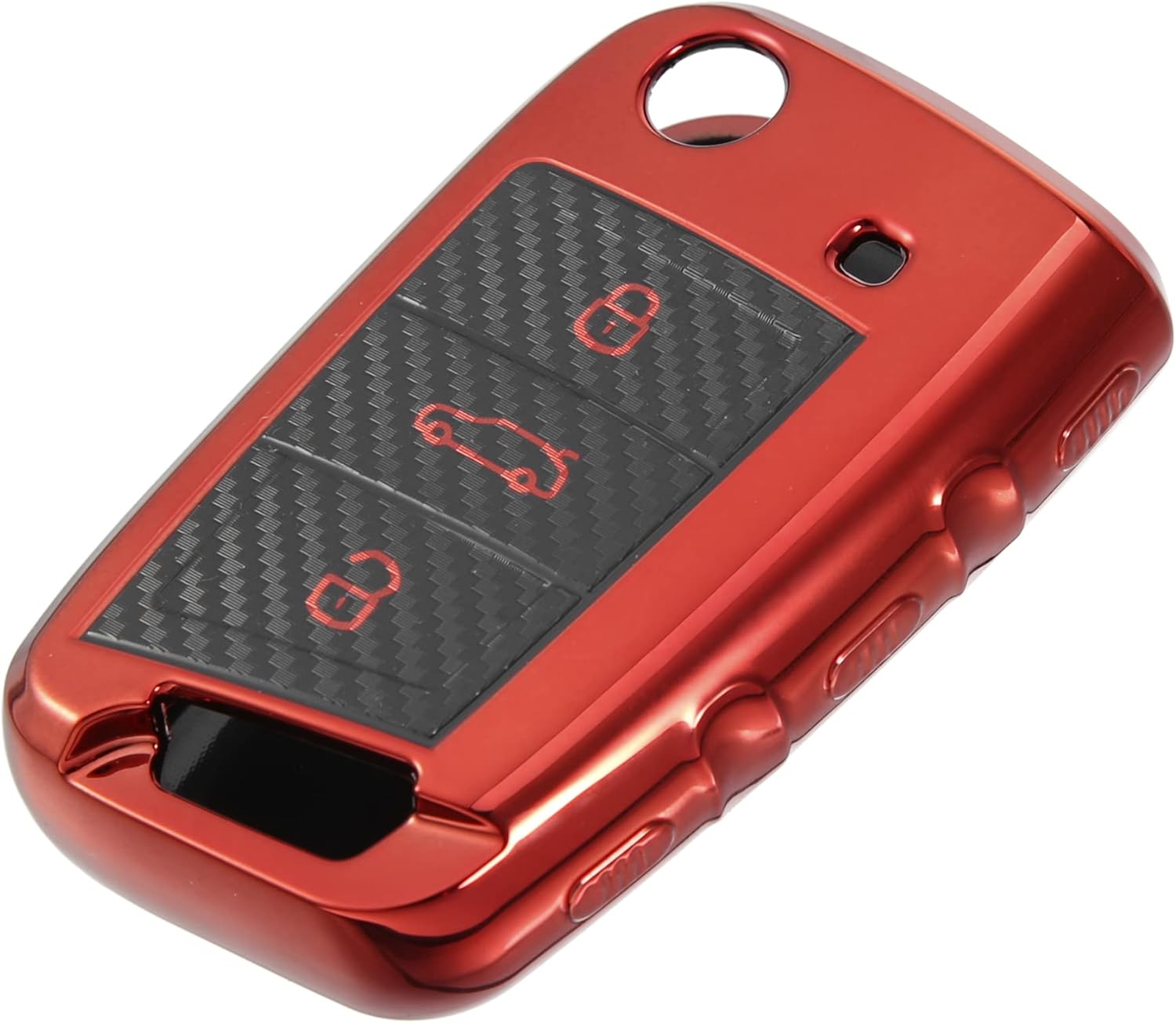 Amazon.com: X AUTOHAUX Car Key Fob Cover Soft TPU Case 3 Button for VW ...