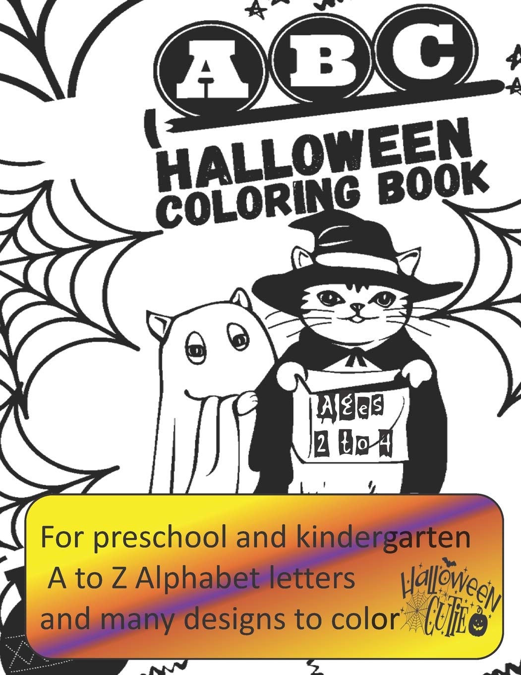 Buy ABC Halloween Coloring book for preschool and kindergarten- A to Z ...