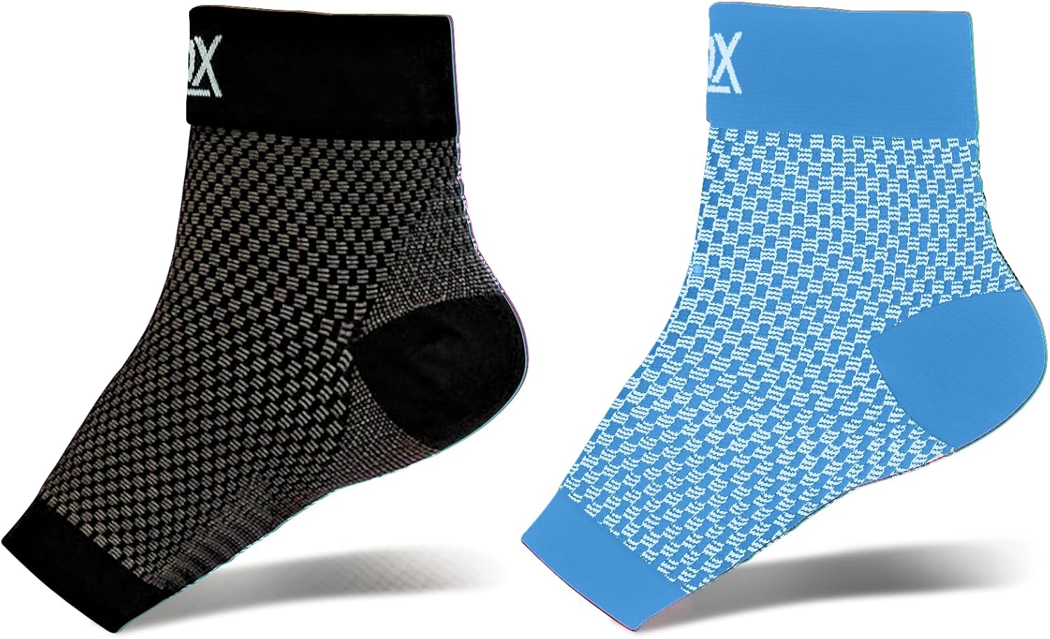 Amazon.com: Plantar Fasciitis Compression Socks - 2 pairs (Black, Large ...