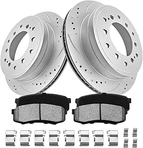 Amazon.com: funire Brake Pads and Rotors Kit Rear Automotive ...