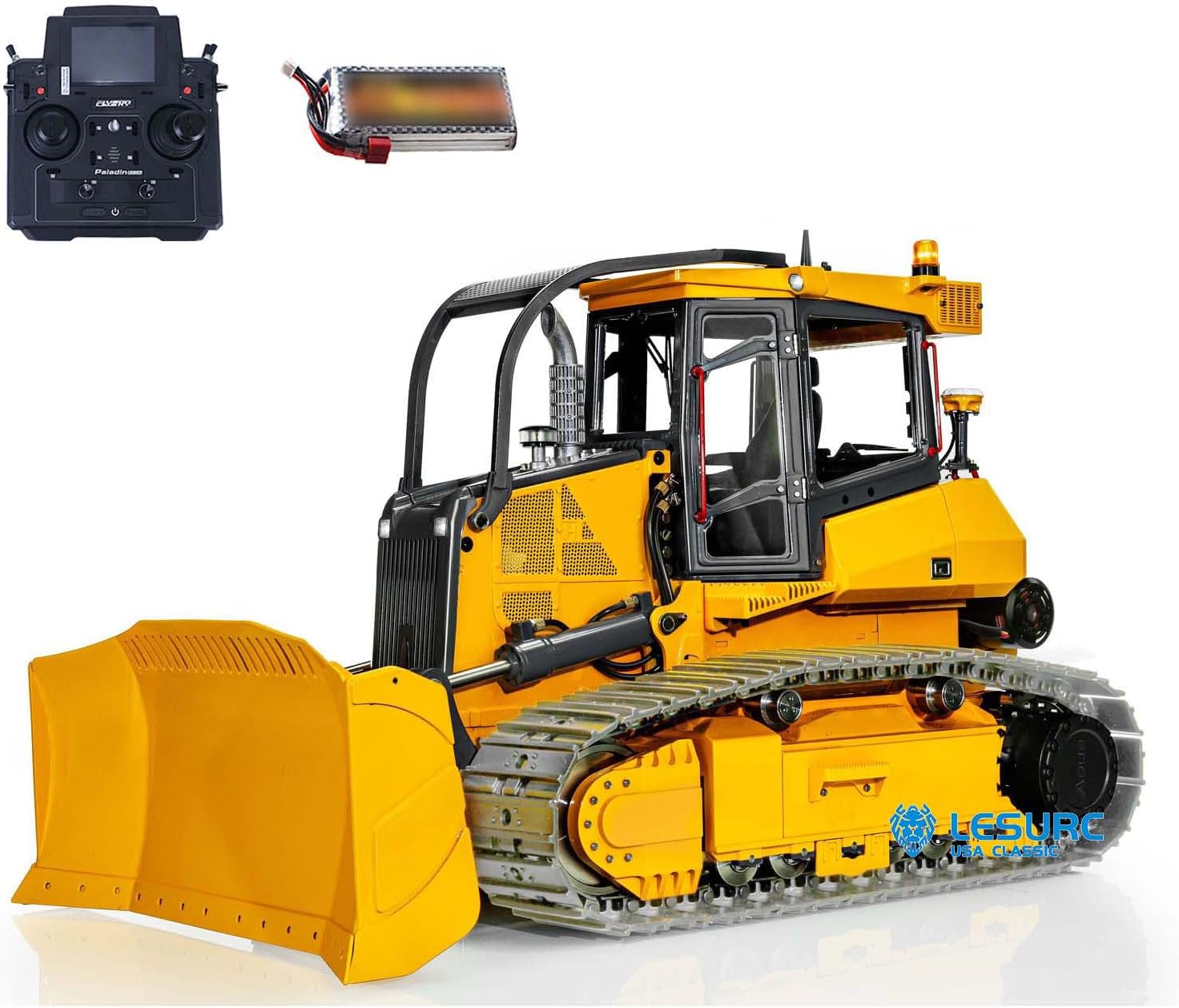 Amazon.com: LESU Hydraulic RC Crawler Bulldozer RTR 1/14 AOUE 850K ...