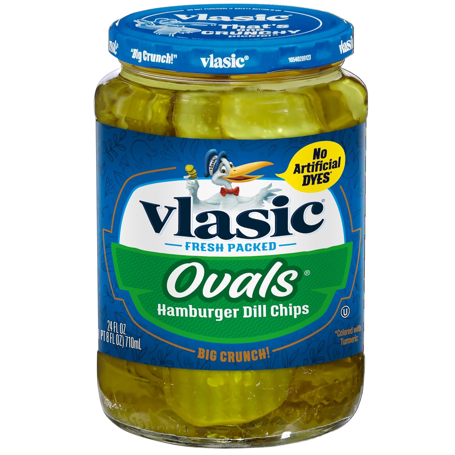 Amazon.com: Vlasic Ovals Hamburger Dill Pickle Chips, Keto Friendly, 24 ...