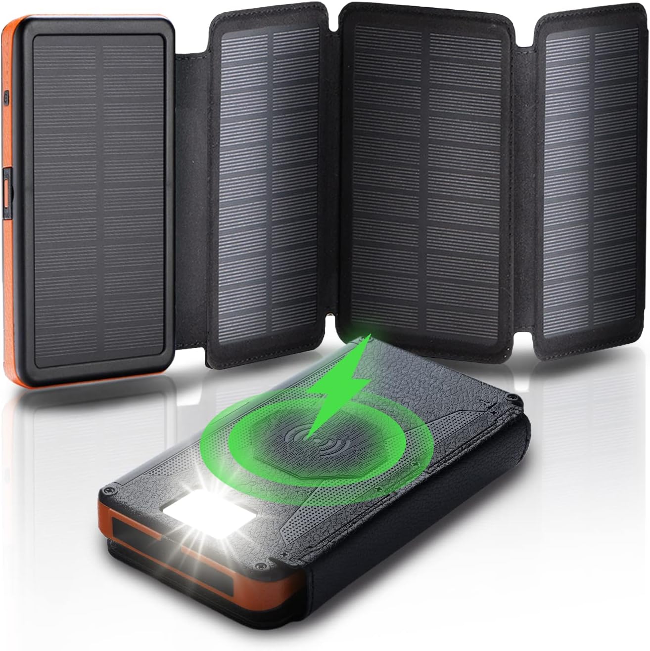 Amazon.com: X-DRAGON Solar Power Bank Qi Wireless Charger 25000mAh with ...
