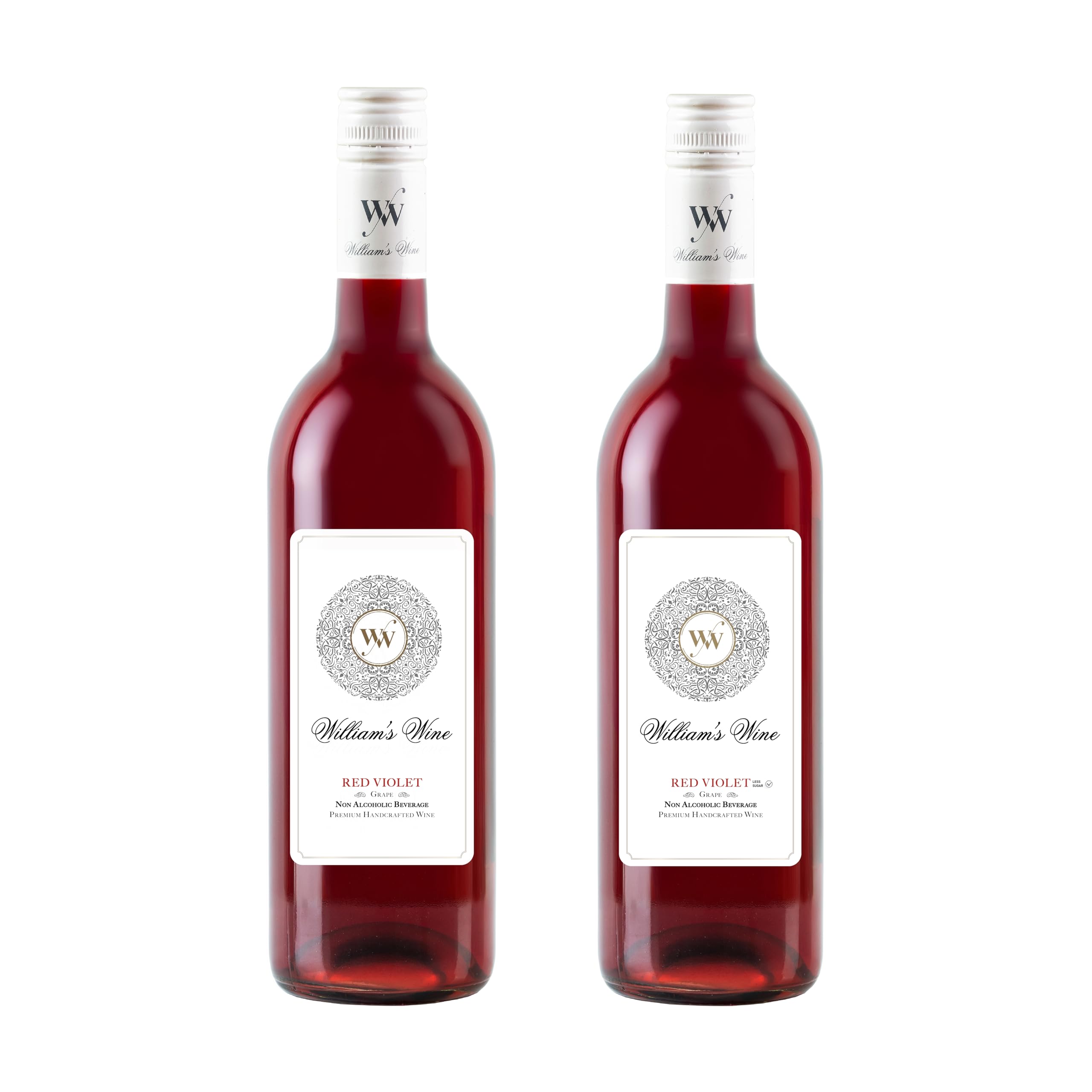 WILLIAMS WINE Non Alcoholic Red Violet&Red Violet Less Sugar Red Wine ...