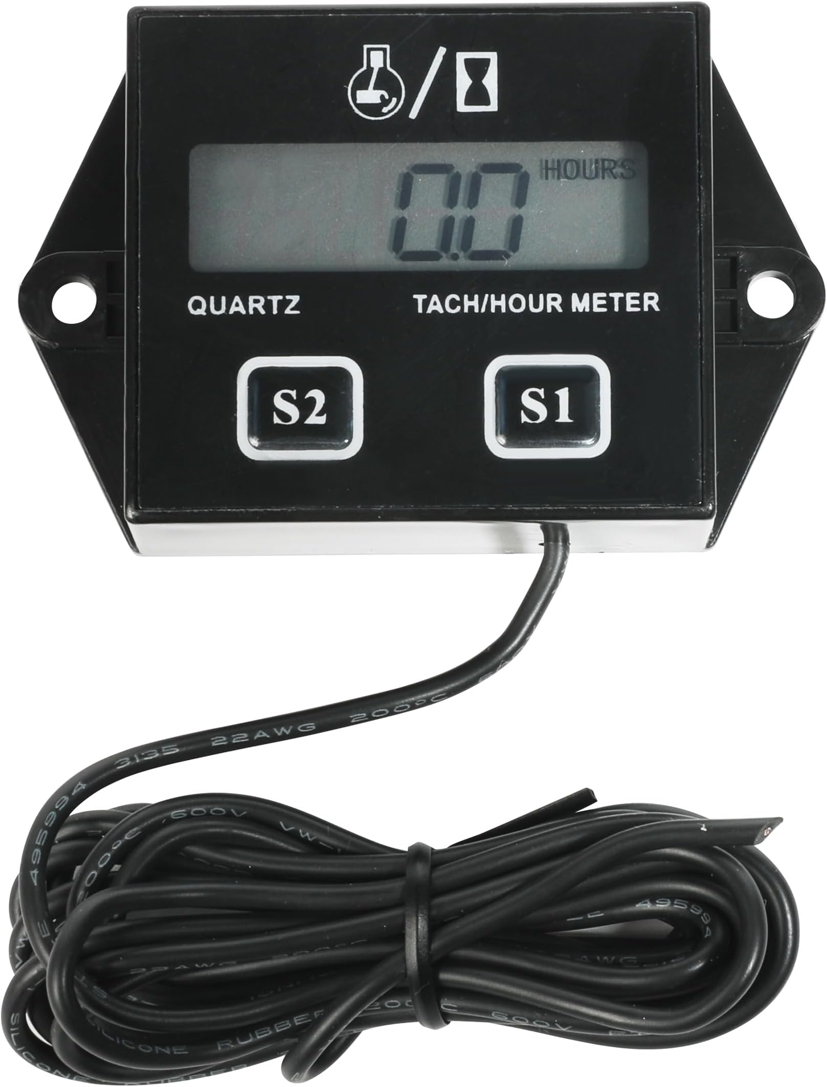 Amazon.com: RACOONA Digital Tachometer,Hour Meters for Small Engines ...