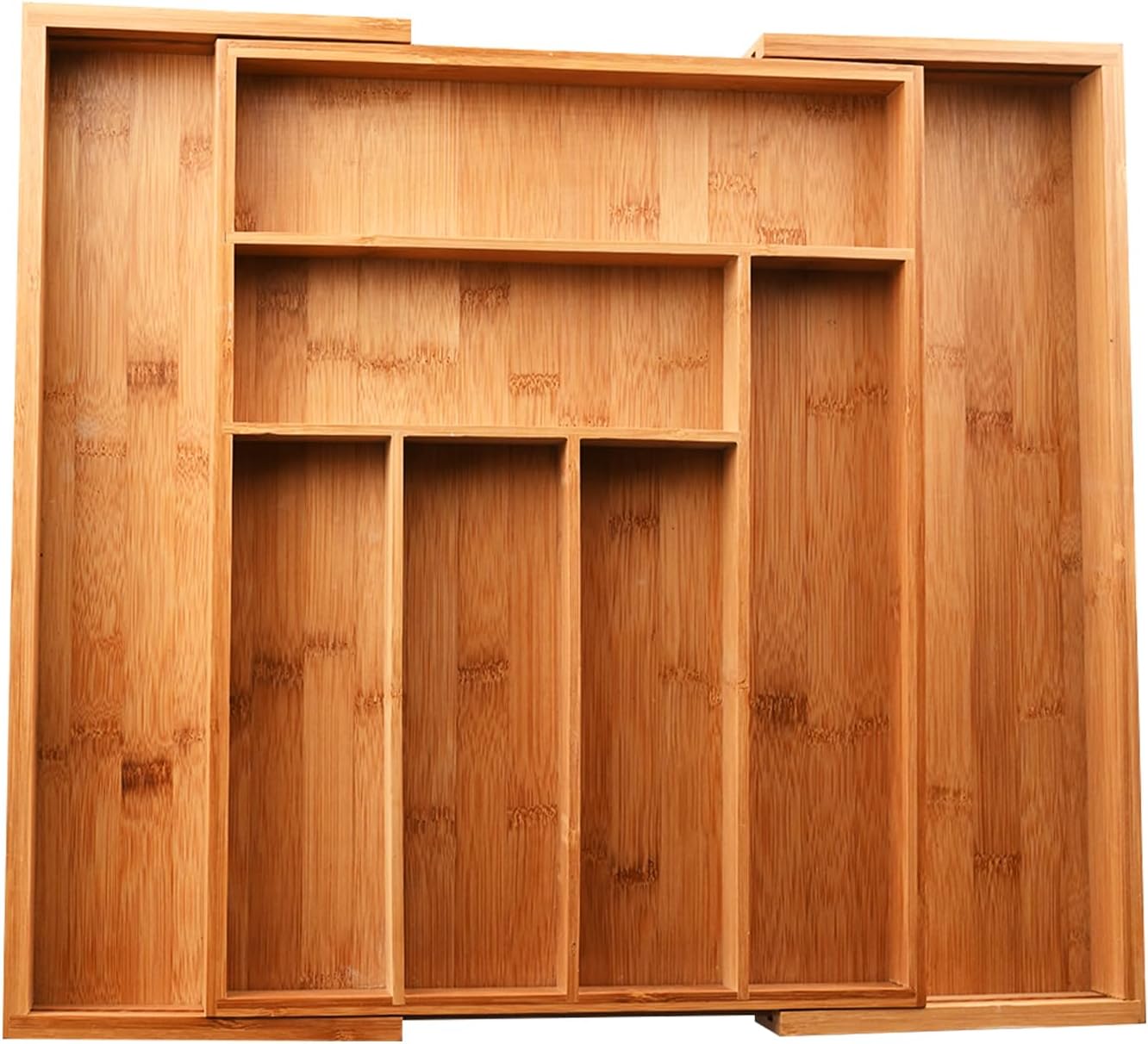 Amazon.com - VEUTTA bamboo kitchen organizer,silverware drawer ...