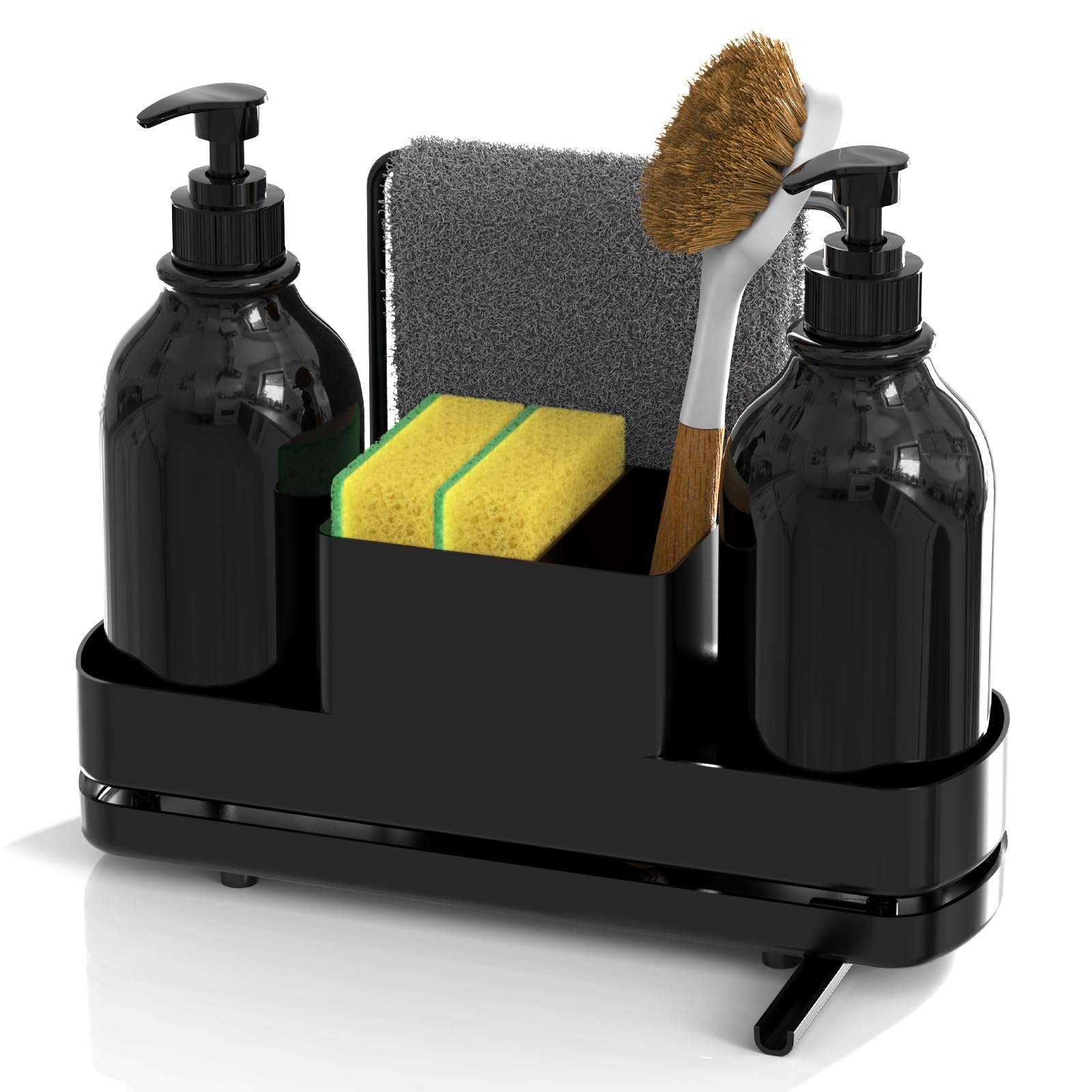 ISWUJIA Kitchen Hand and Dish Soap Dispenser set Washing up Liquid ...