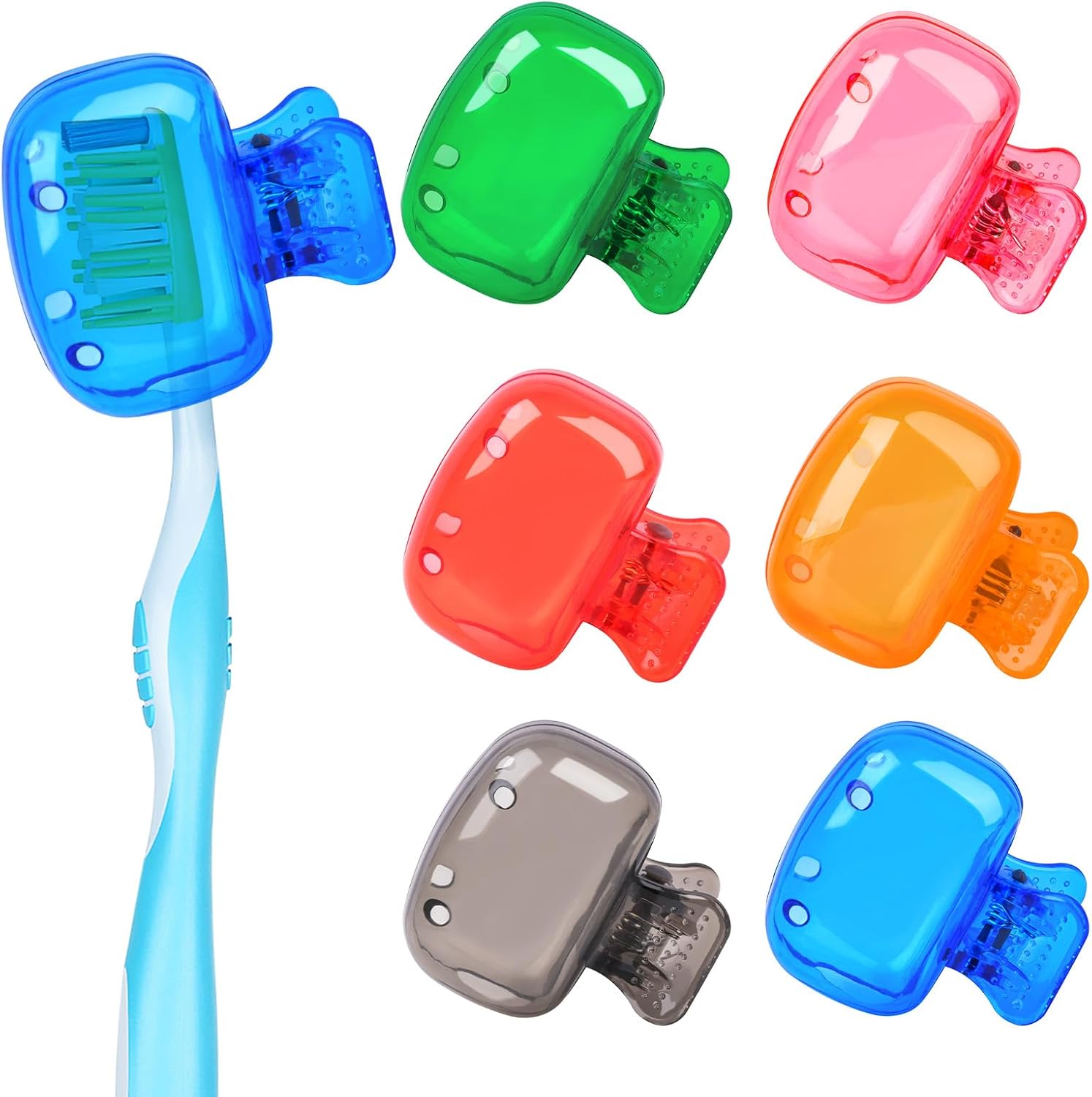 Amazon.com: 6 Pack Toothbrush Covers Portable Toothbrush Protector ...