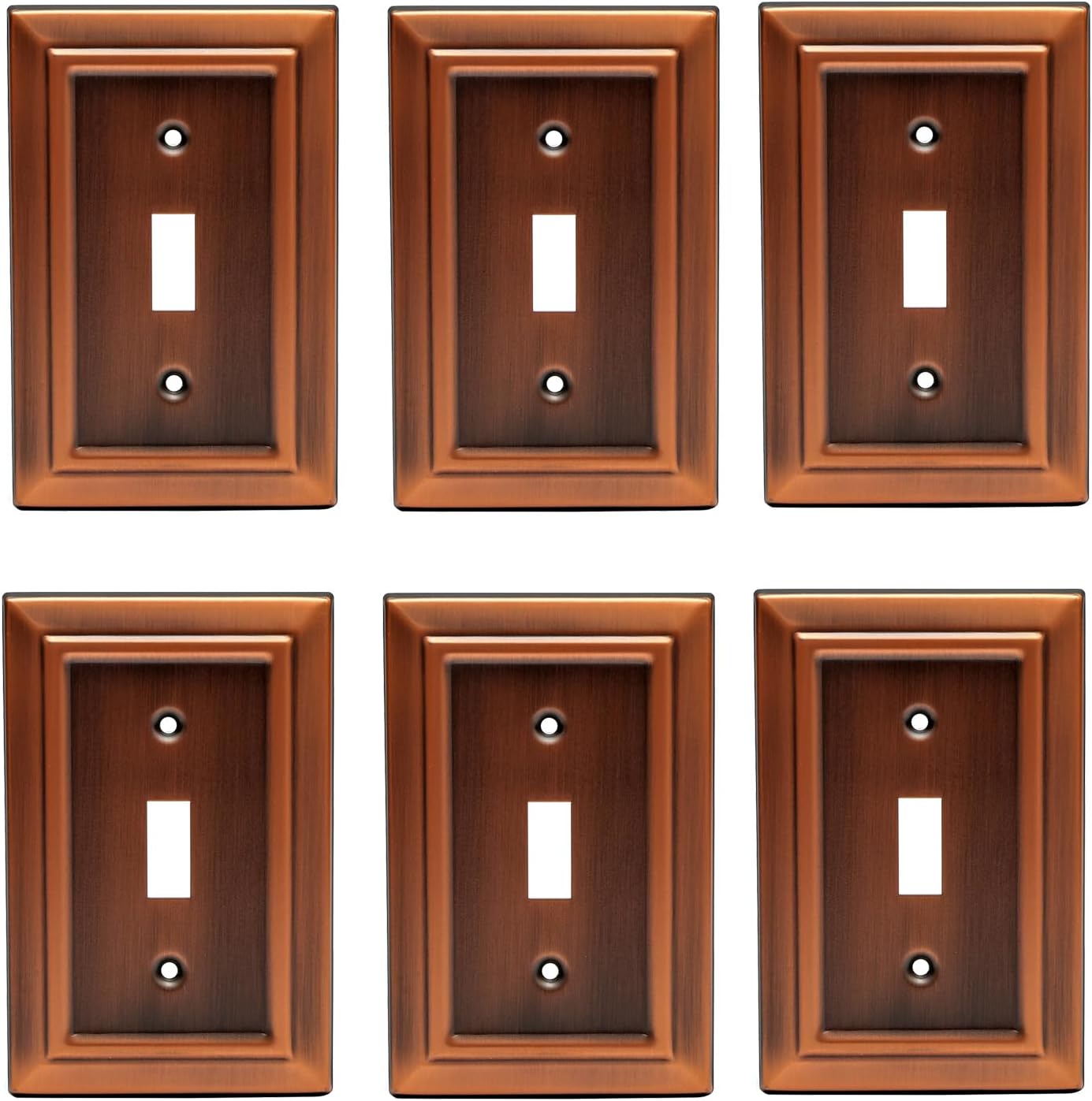 Antique Copper Light Switch Cover Plate Decorative Metal Switch Plates ...