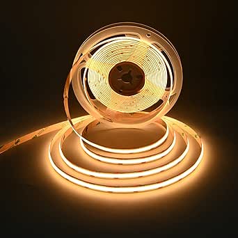 Amazon.com: TUNICHX COB LED Strip Light DC 12V LED Strip Light Flexible ...