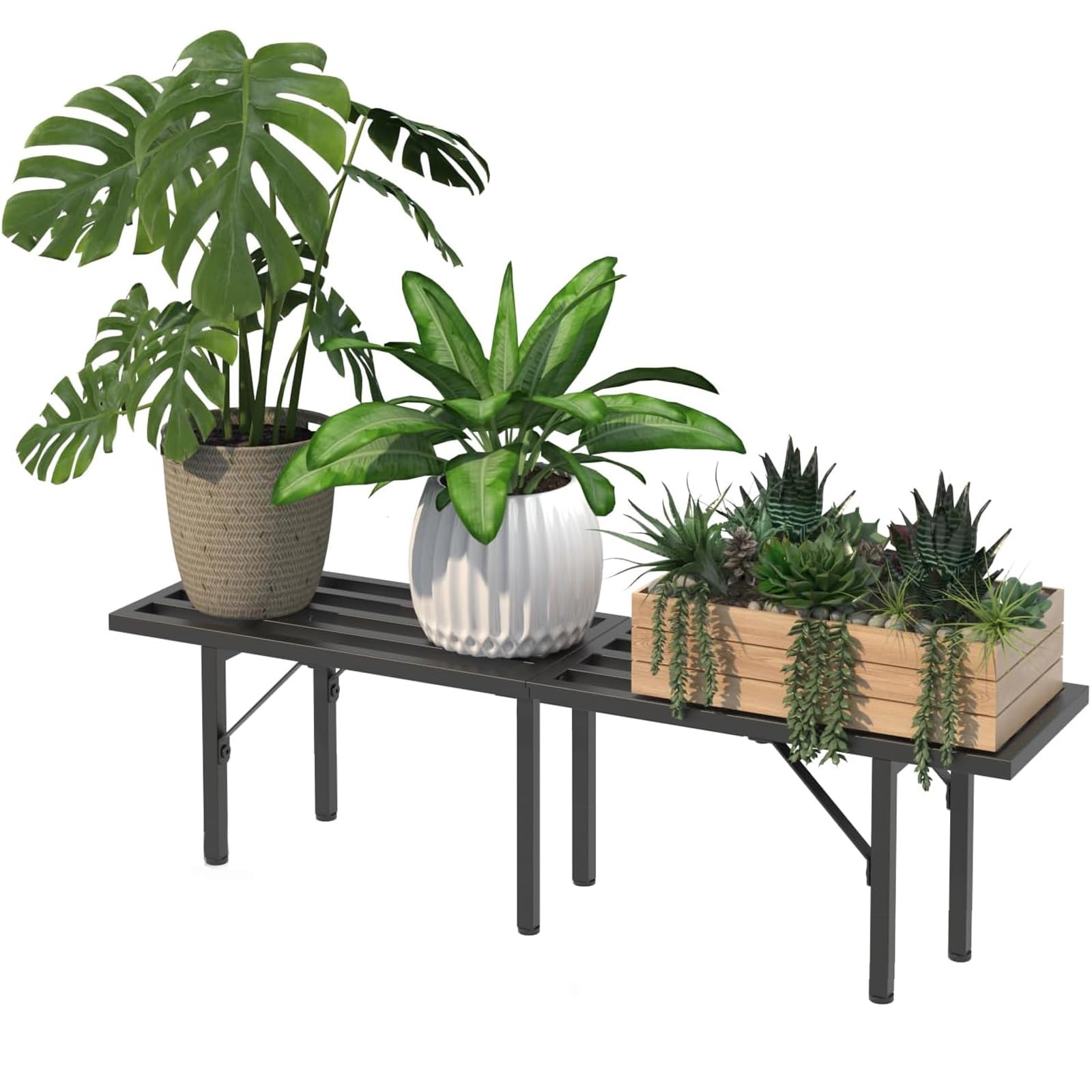 Amazon.com: Metal Plant Stands Outdoor, Plant Stand Indoor Plant Shelf ...