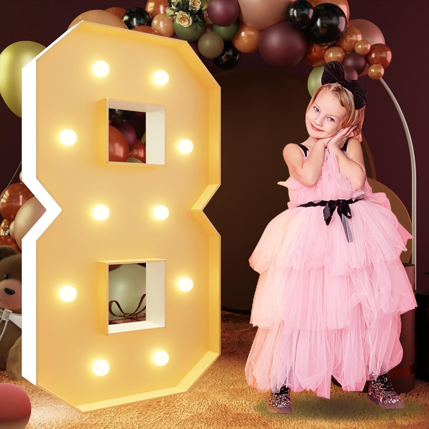 Amazon.com: imprsv 4FT Marquee Numbers, Light Up Numbers for 18th 80th ...