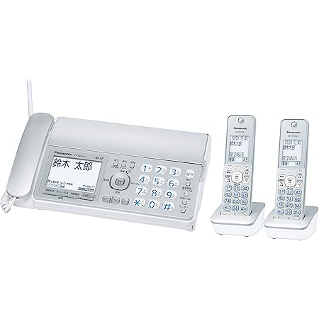 Amazon | パナソニック おたっくす デジタルコードレスFAX 子機2台付き 迷惑電話対策機能搭載 ホワイト KX-PD725DW-W | パナソニック(Panasonic) | FAX本体