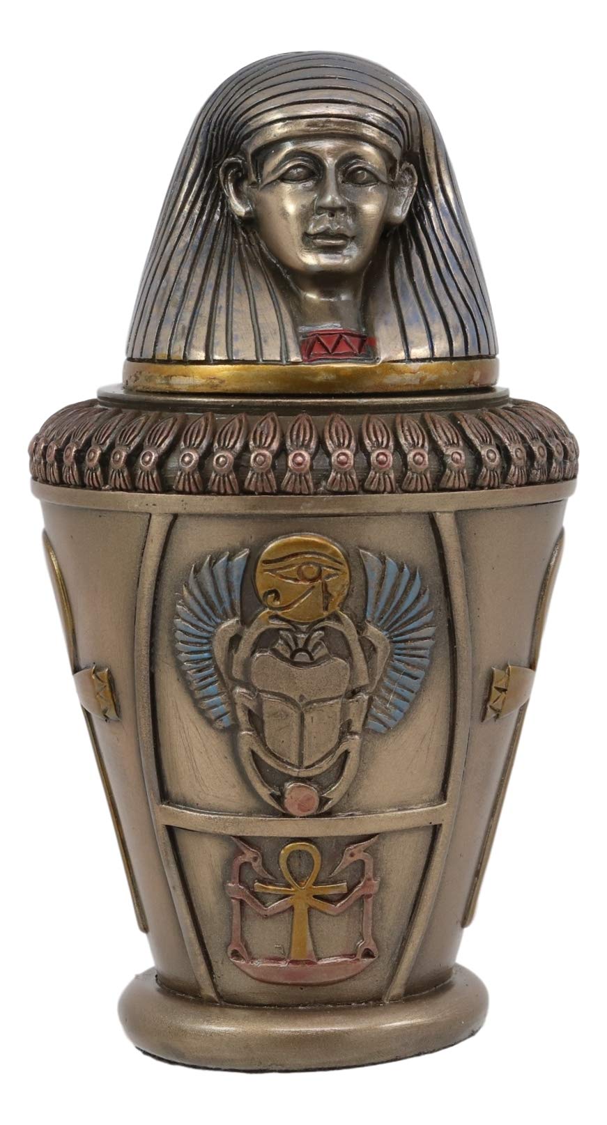 Buy Ebros Ancient Egyptian Gods and Deities Imsety Human Mummy Canopic ...