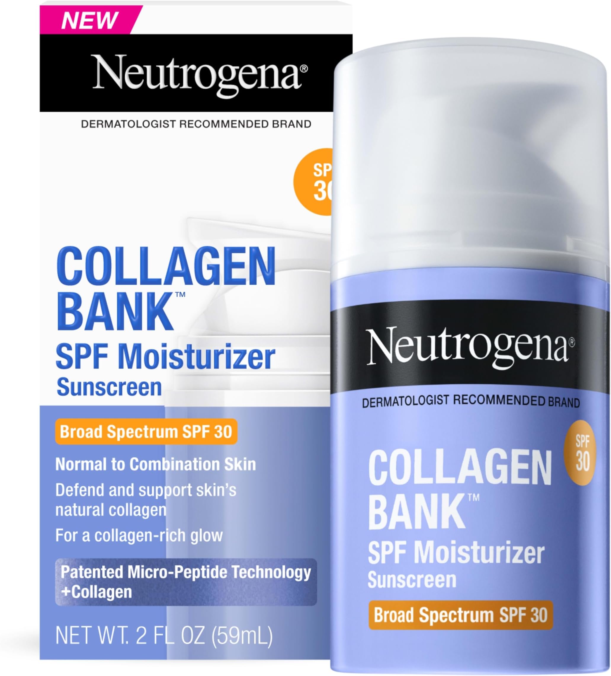 Amazon.com: Neutrogena Collagen Bank Face Moisturizer with SPF 30 ...