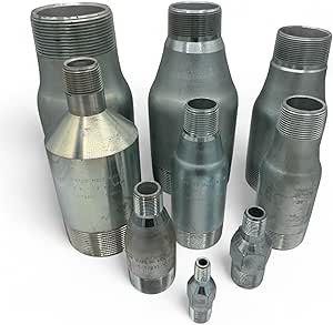 Amazon.com: ASTM A106 Zinc Coated Swage Nipple MNPT x MNPT (2" x 1" STD ...