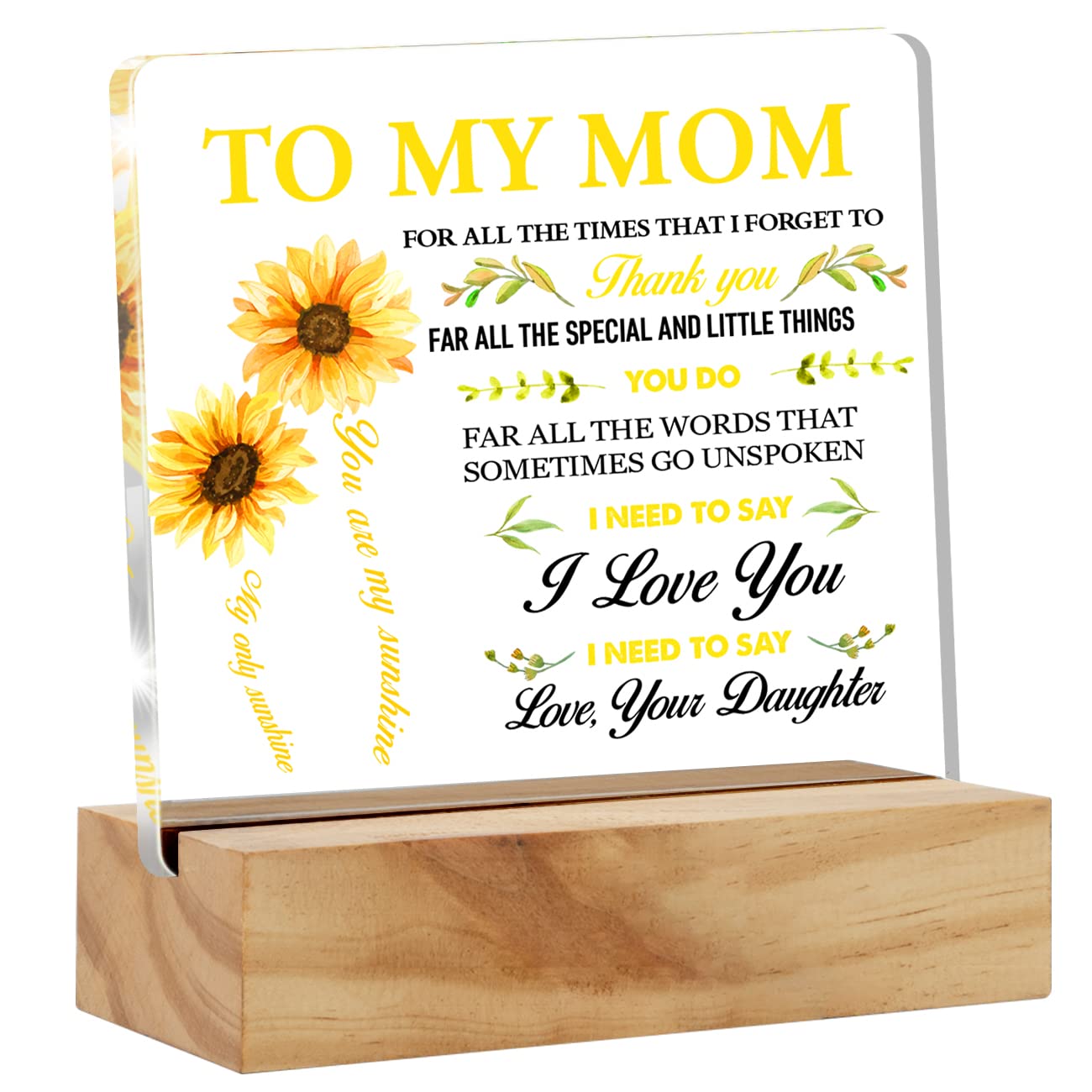 Snapklik.com : Mom Gift Mom Gifts From Daughter, Mom Thank You Desk ...