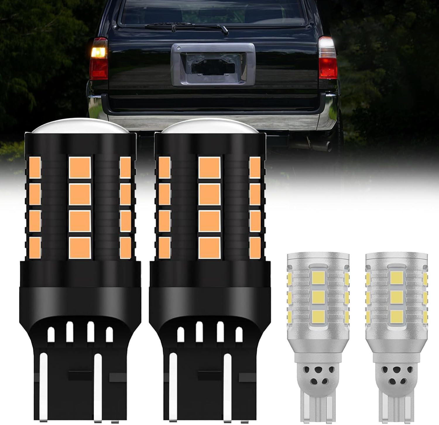 Amazon.com: USR Canbus NO Error Amber Turn Signal and White Reverse ...