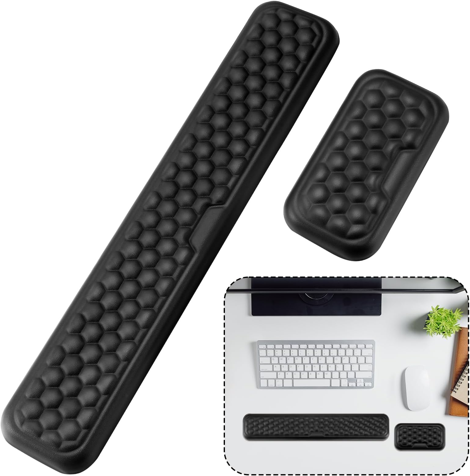 Hcskoss Keyboard Mat Set - Keyboard Wrist Rest Elbow Rest Pad Keyboard ...