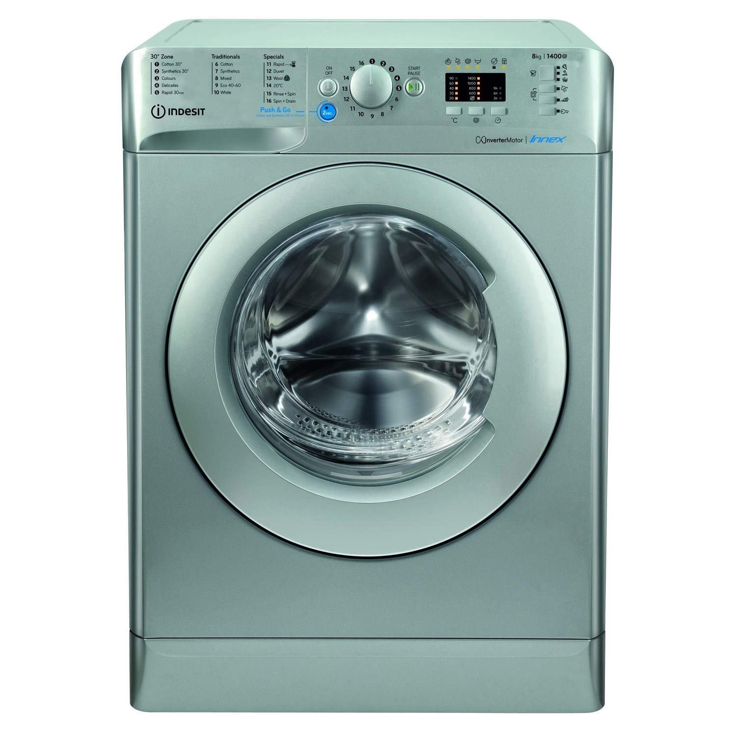 Indesit Innex Bwa81483xsukn 8kg 1400rpm Freestanding Washing Machine ...
