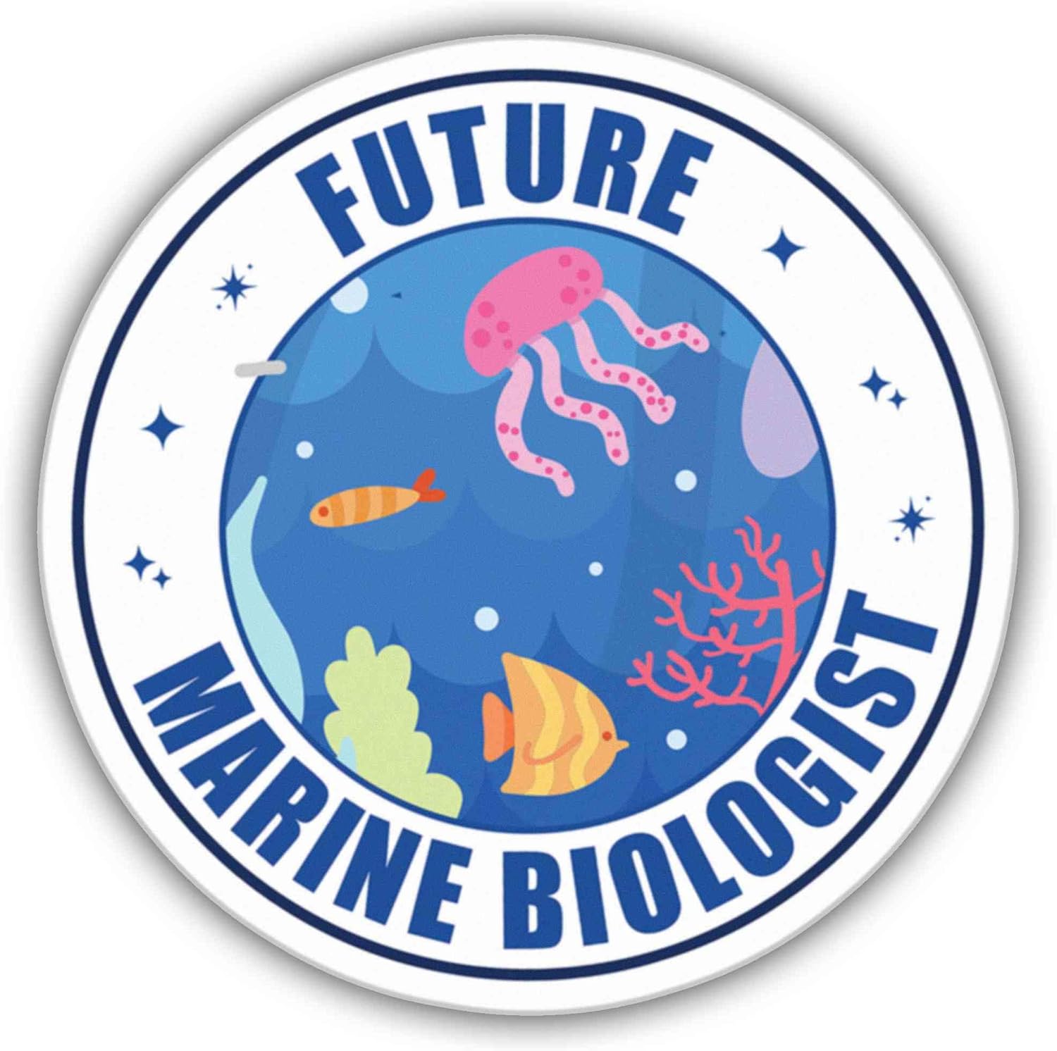 Amazon.com: Biology Sticker Future Biologist Funny Biology Circle Vinyl ...