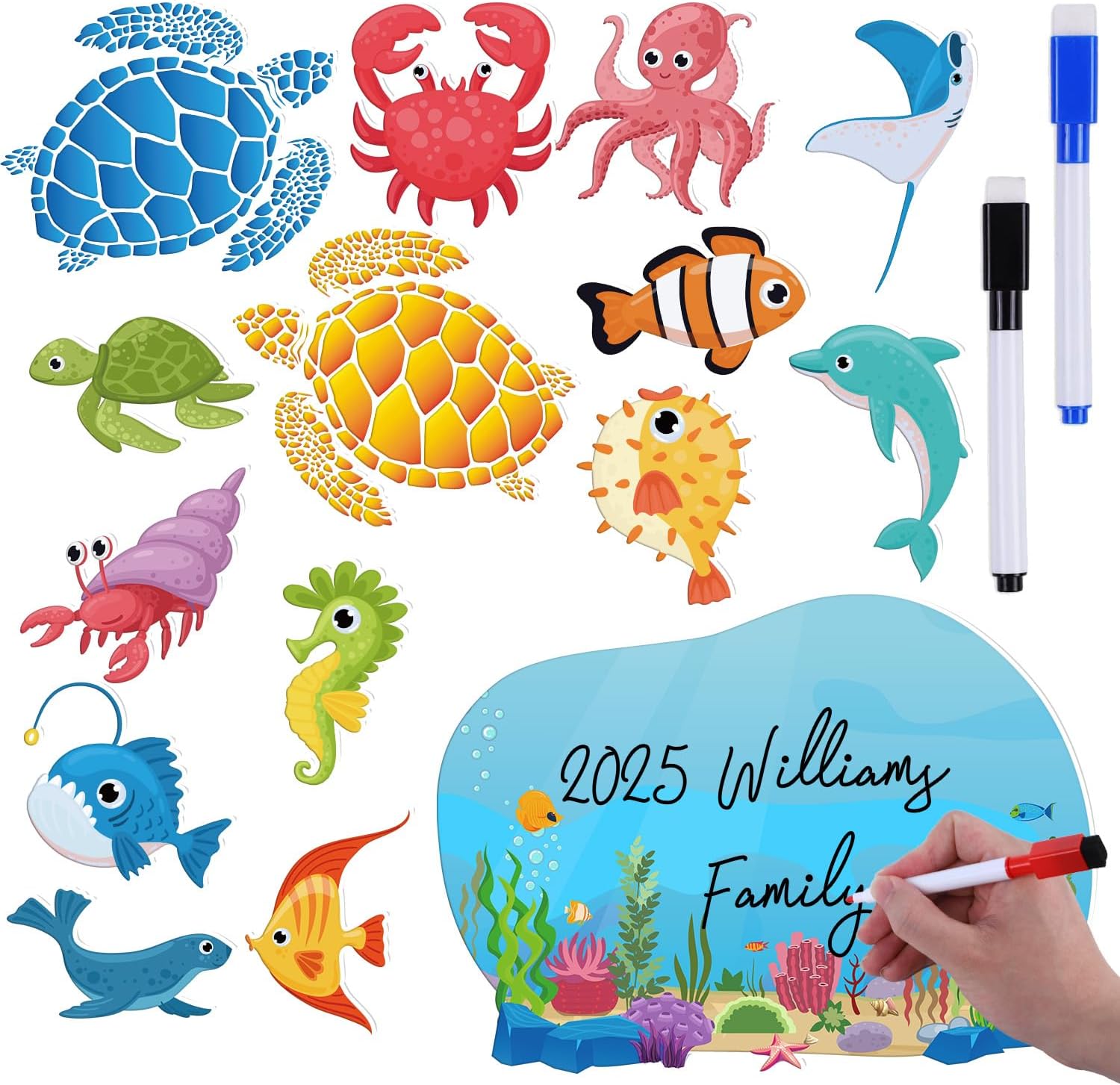 Amazon.com: Hoteam 6 Pcs Cruise Door Decorations Magnetic Ocean Sea ...