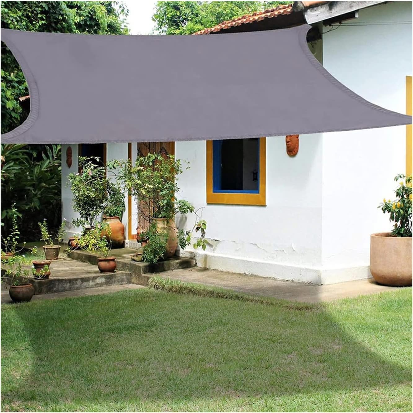Amazon.com : Large Sun Shade Sail Canopy Rectangle 2x3m 3x5m 4x6m Sun ...