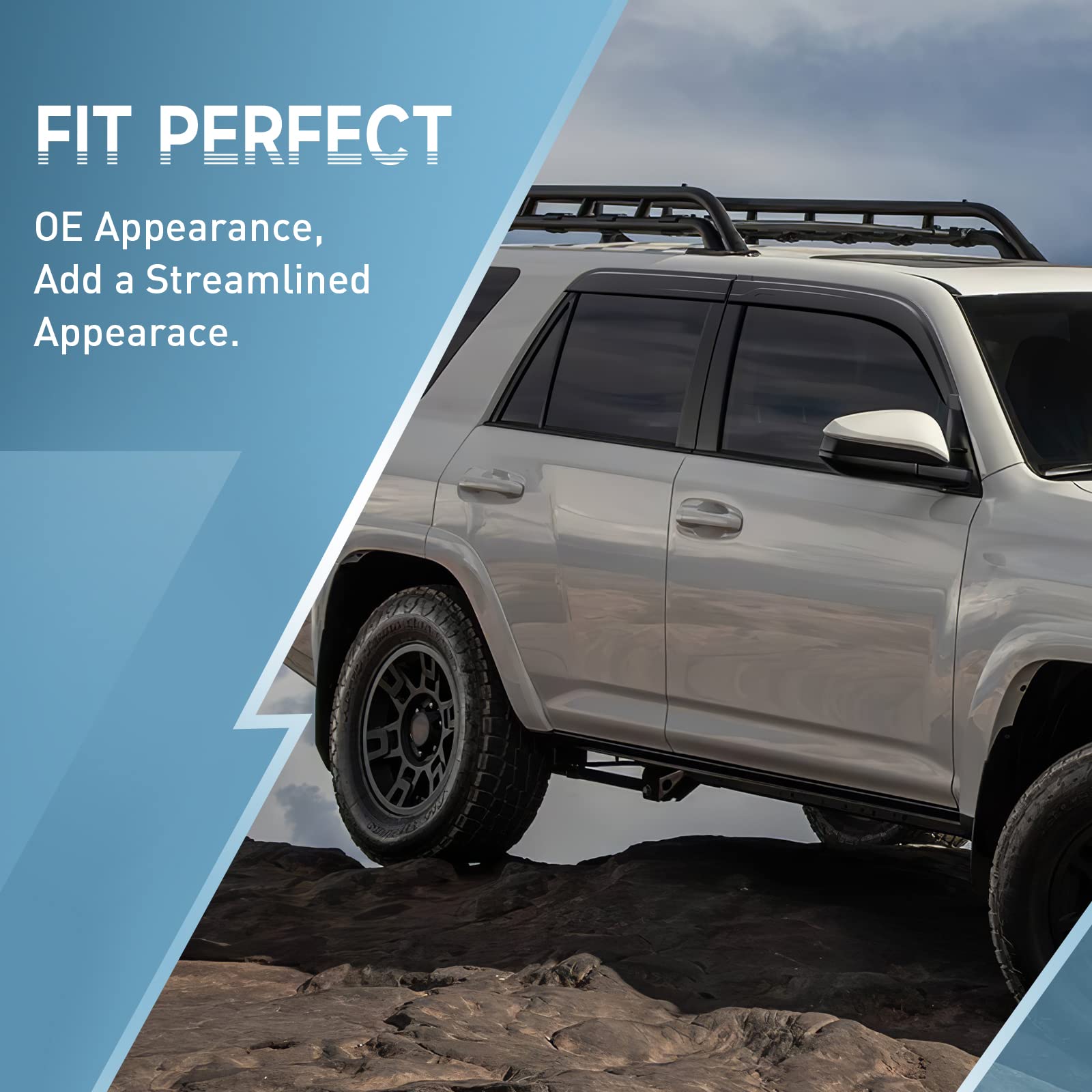ACLONG Rain Guards Fit for Toyota 4Runner 2010 2011 2012 2013 2014 2015 ...