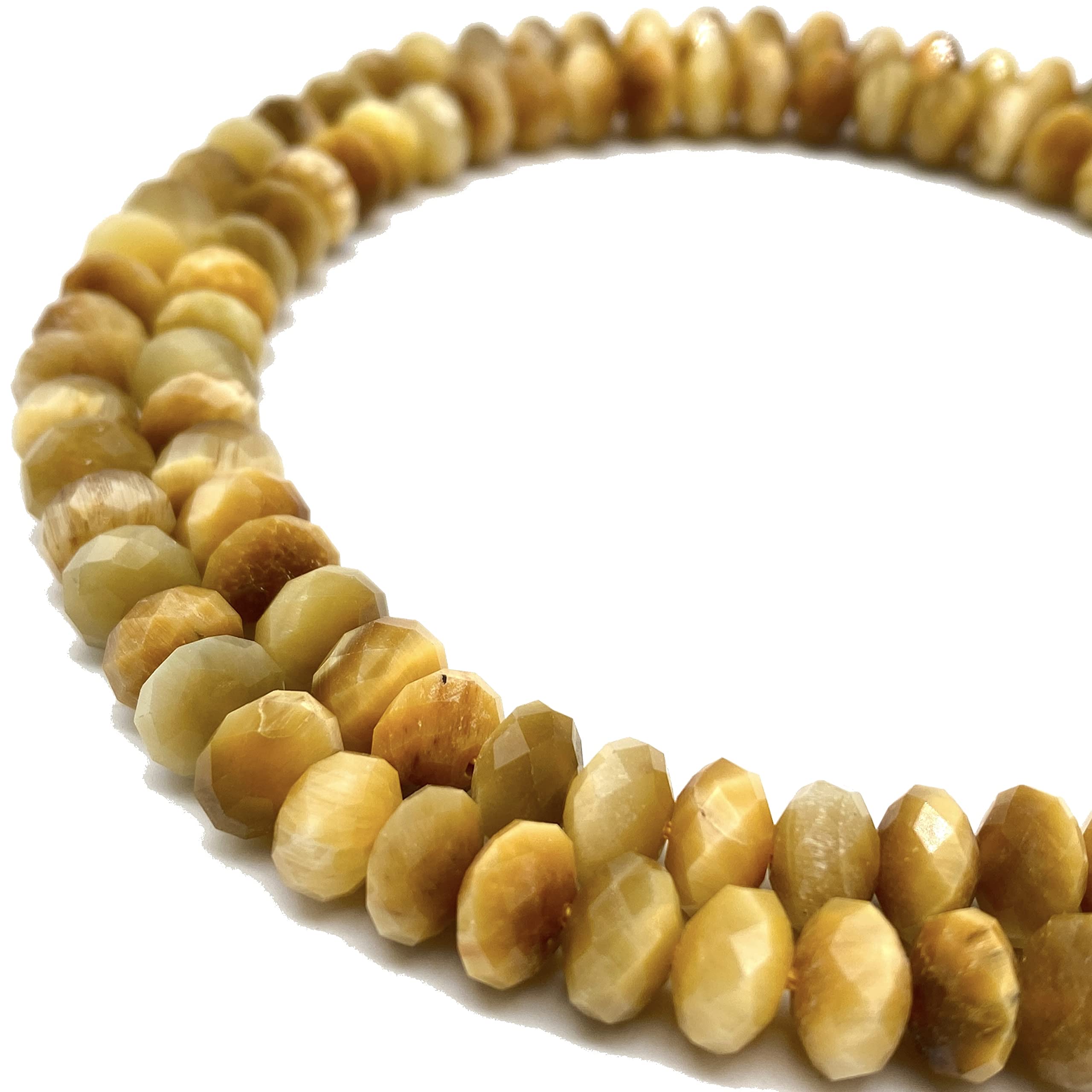 Amazon.com: ABCGEMS African Blonde Tigers Eye Beads AKA Honey Tigers ...