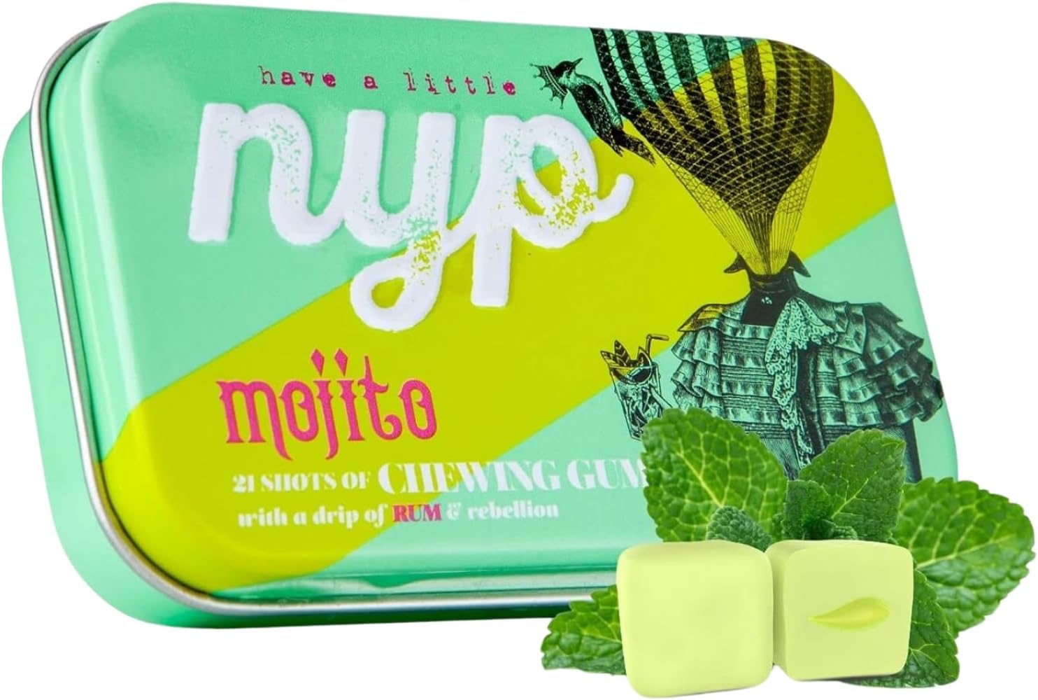Amazon.com : NYP Sugar Free Mojito Lime Chewing Gum, Aspartame Free ...