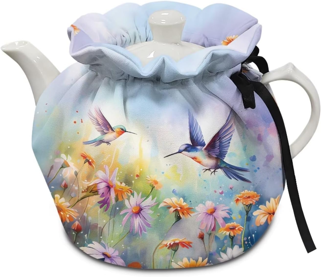 Amazon.com: KUIFORTI Floral Hummingbird Tea Cozy for Teapot Decorations ...
