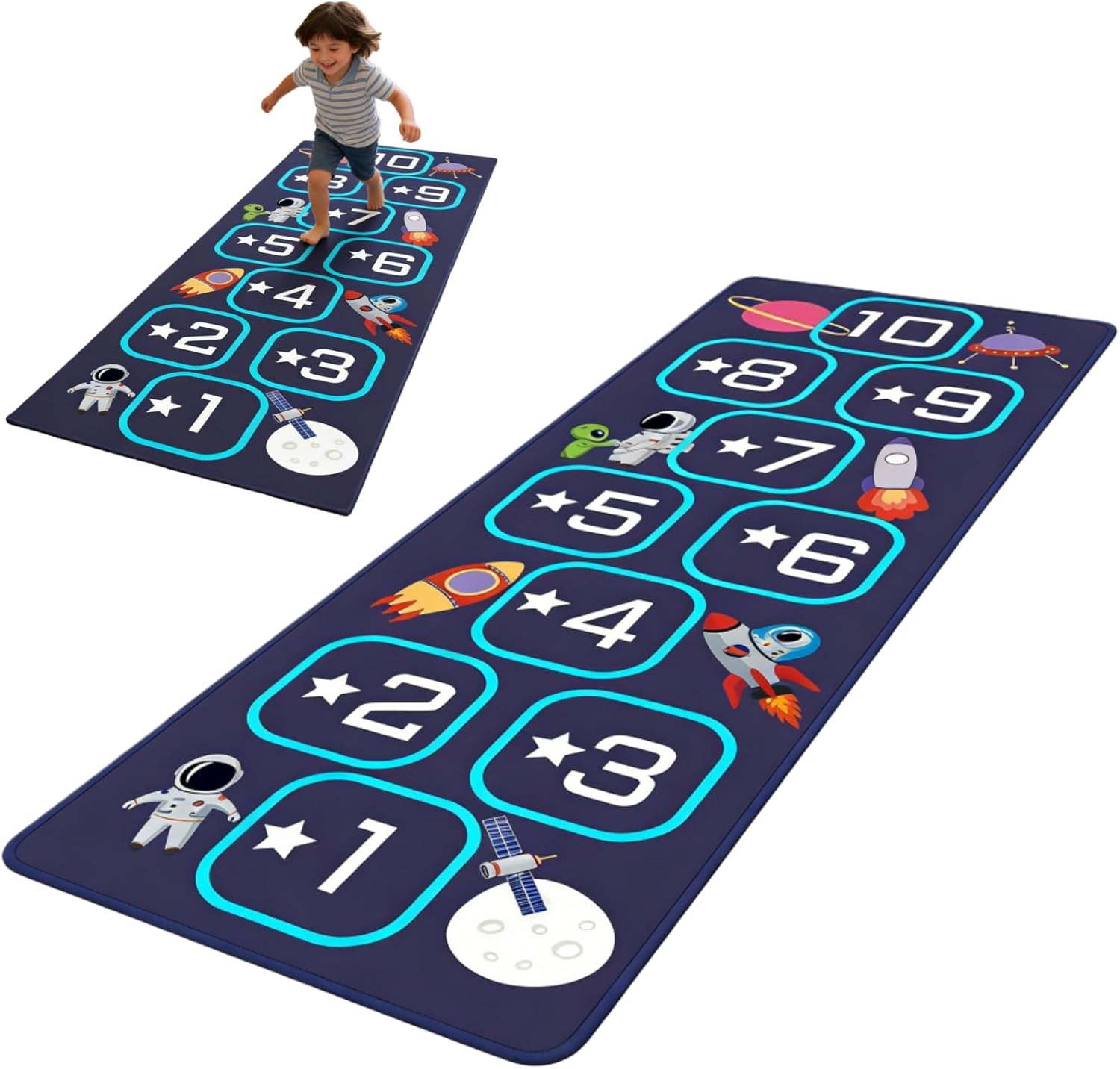 Amazon.com: Hopscotch Rug Mat, Hop Scotch Inside Rug Anti-Slip Soft ...