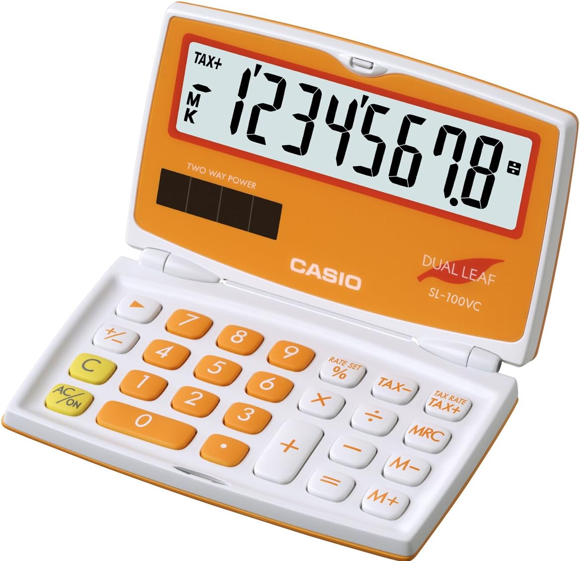 Casio SL-100VC-OE Calcolatrice Tascabile, Arancio : Amazon.it ...