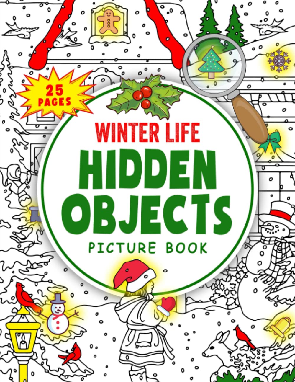 Winter Life Hidden Objects Picture Book: Hide and Seek in Seasonal ...