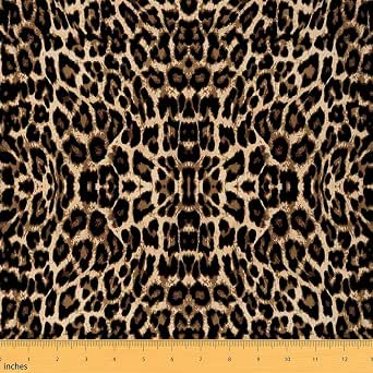 Amazon.com: Leopard Print Upholstery Fabric for Chairs, Sarafi Cheetah ...