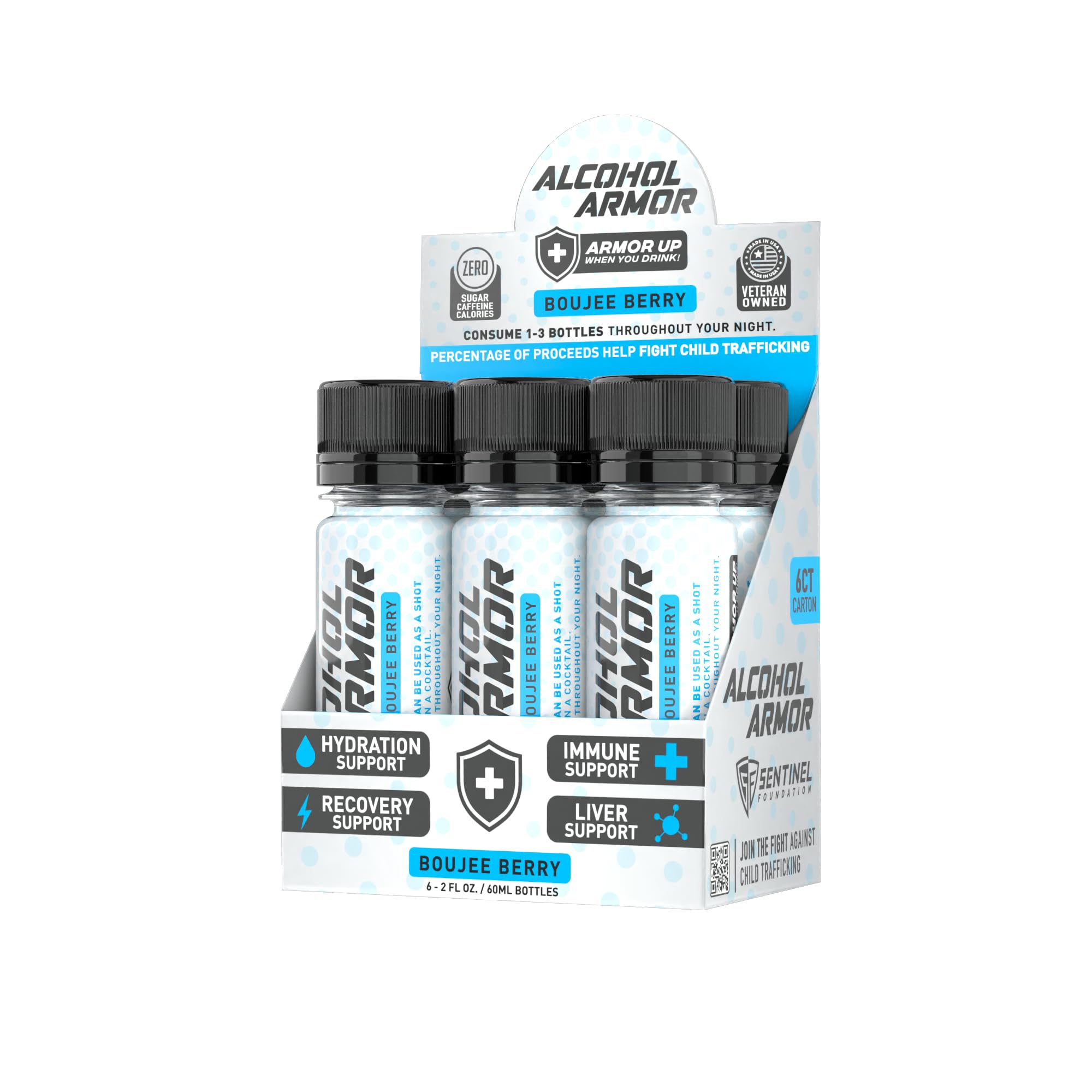 Amazon.com: Alcohol Armor Boujee Berry Elixir - Hydration Support ...