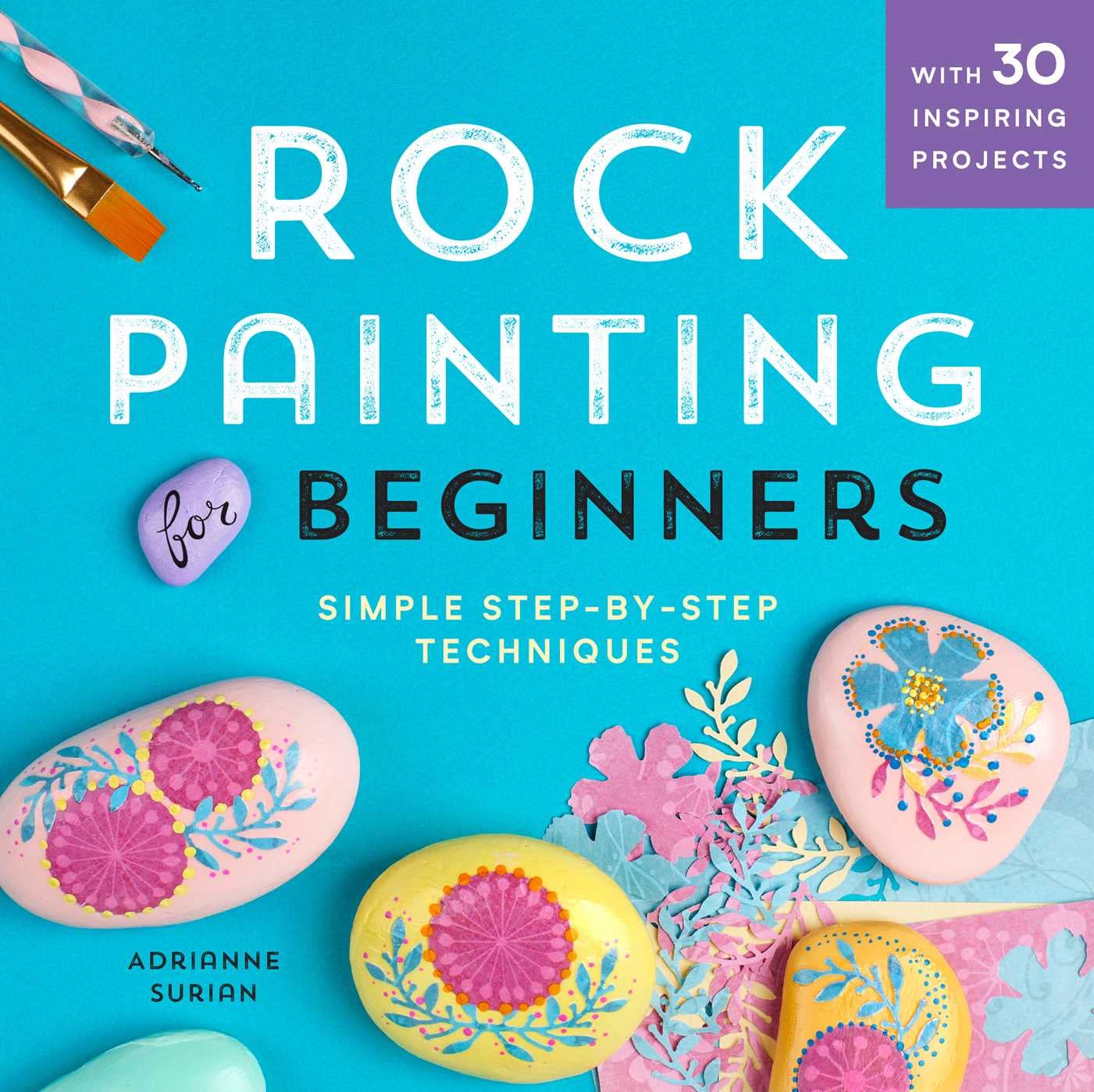 Rock Painting For Beginners: Simple Step-by-Step Techniques: Surian ...