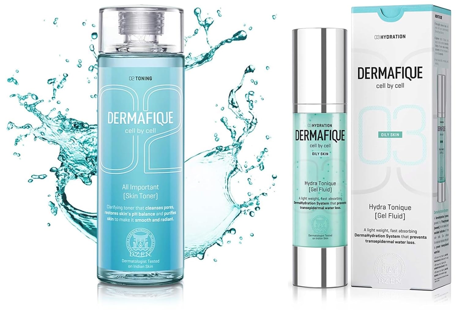 Dermafique All Important Skin Toner, Aqua Marine, 150ml & Dermafique ...