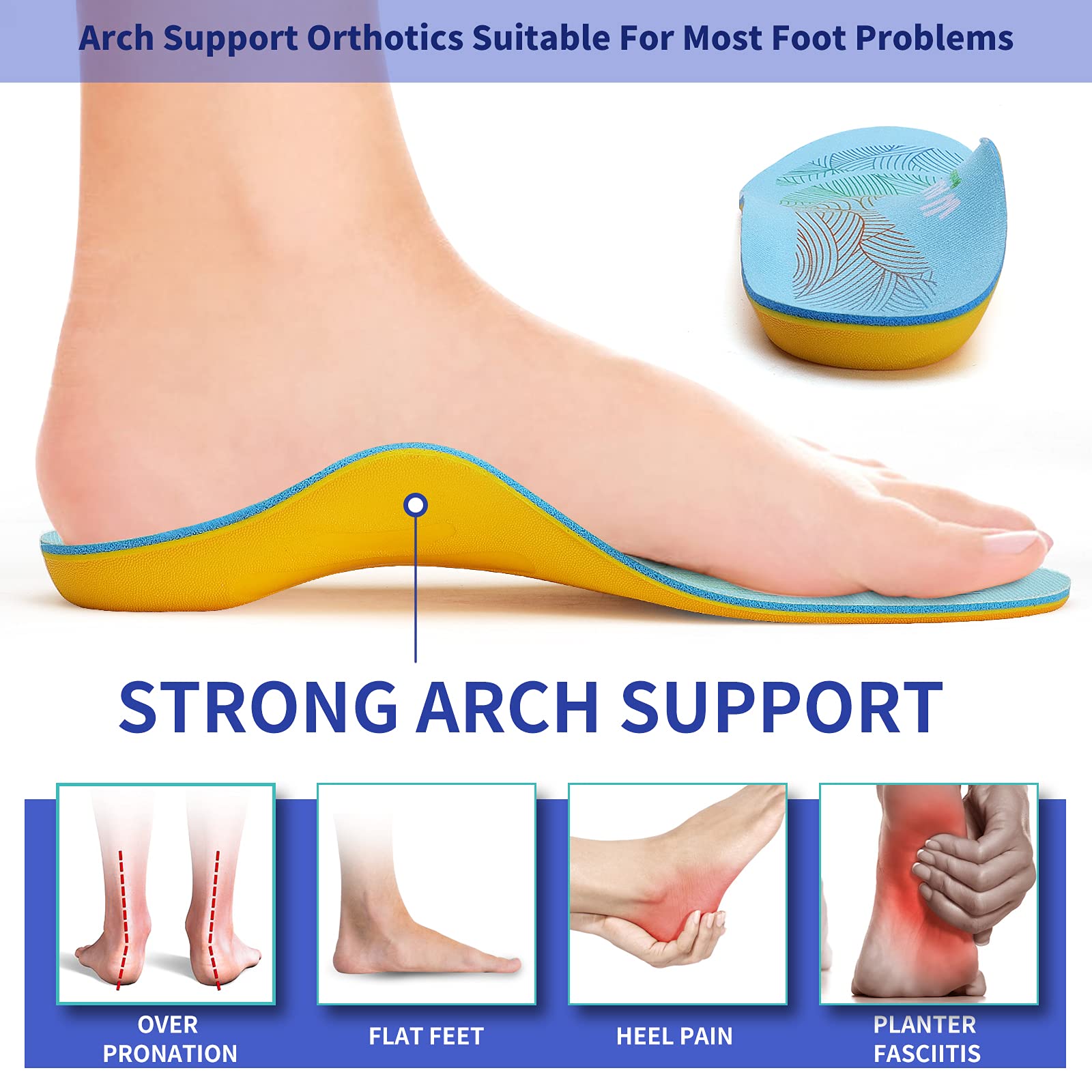 Snapklik.com : Walkomfy Pain Relief Orthotics,Plantar Fasciitis High ...