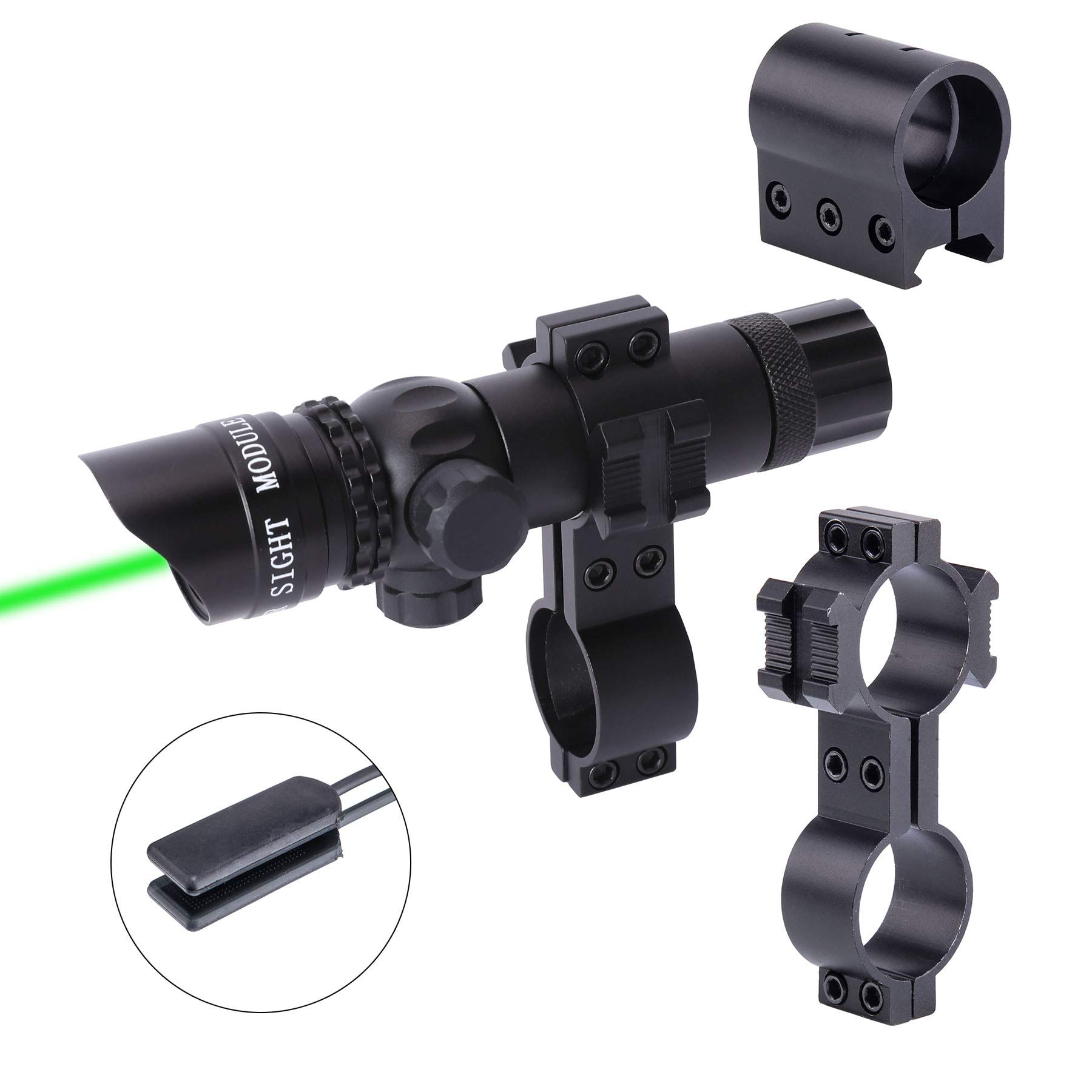 Snapklik.com : Pinty Hunting Rifle Green Laser Sight Dot Scope Adjustable