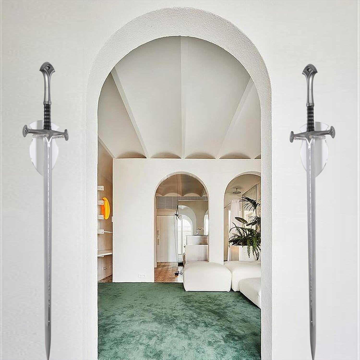 Amazon.com : Sword Plaque -Medieval Sword Display Plaque-（Transparent-2 ...