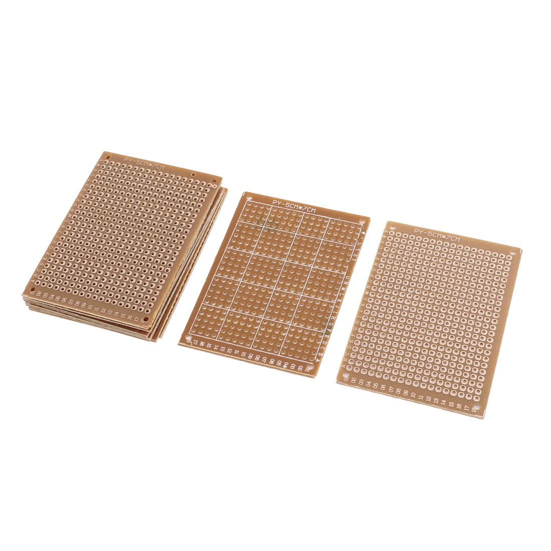 uxcell Universal Copper PCB Board Stripboard 70 x 50mm 8Pcs: Amazon.com ...
