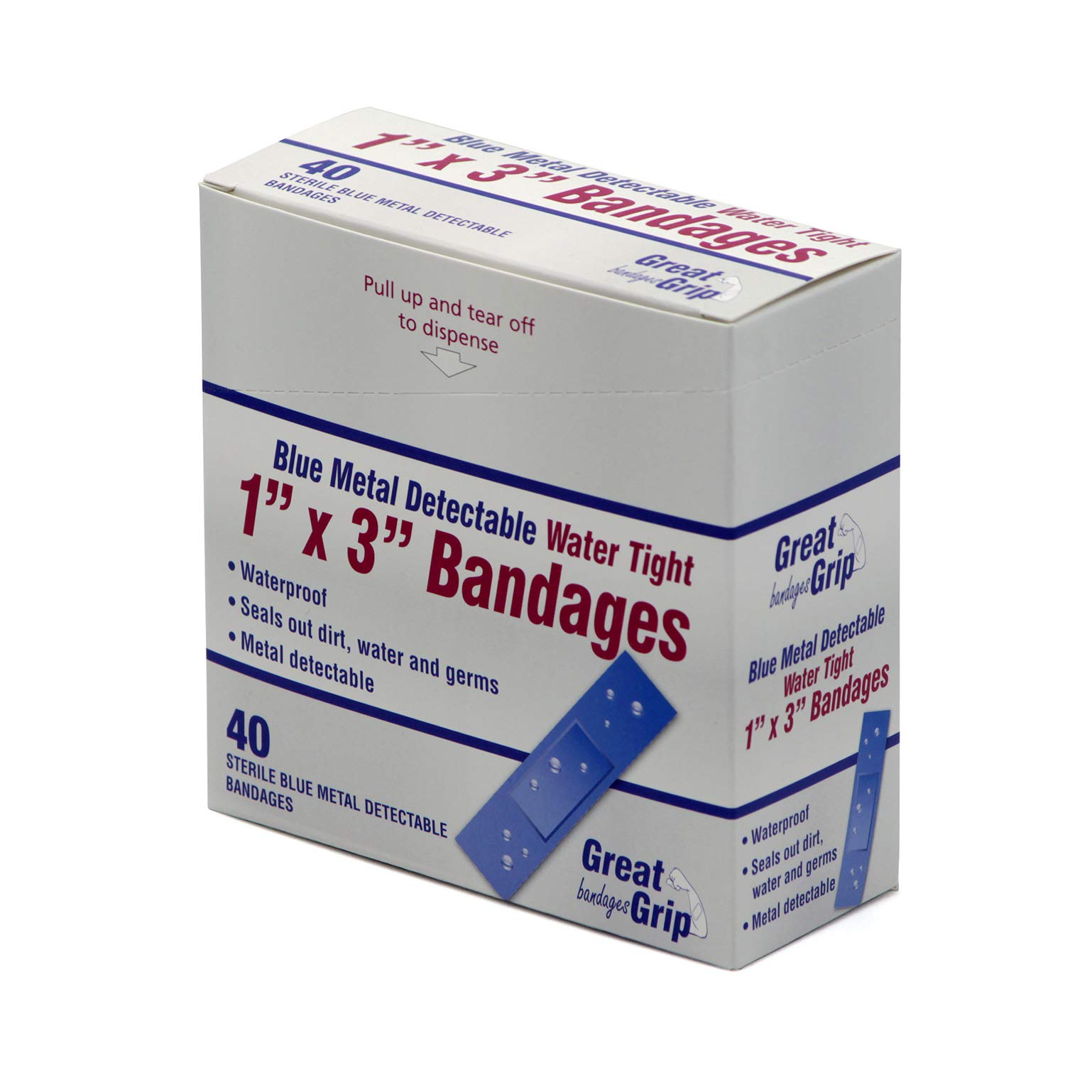Amazon.com: Medique Products 68078 Water Tight Bandage, Blue Metal ...