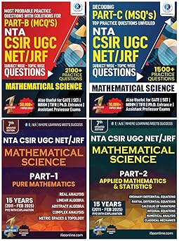Buy CSIR NET Mathematics Books 2025 - Previous Year Solved Papers and Practice Questions [Set of ...