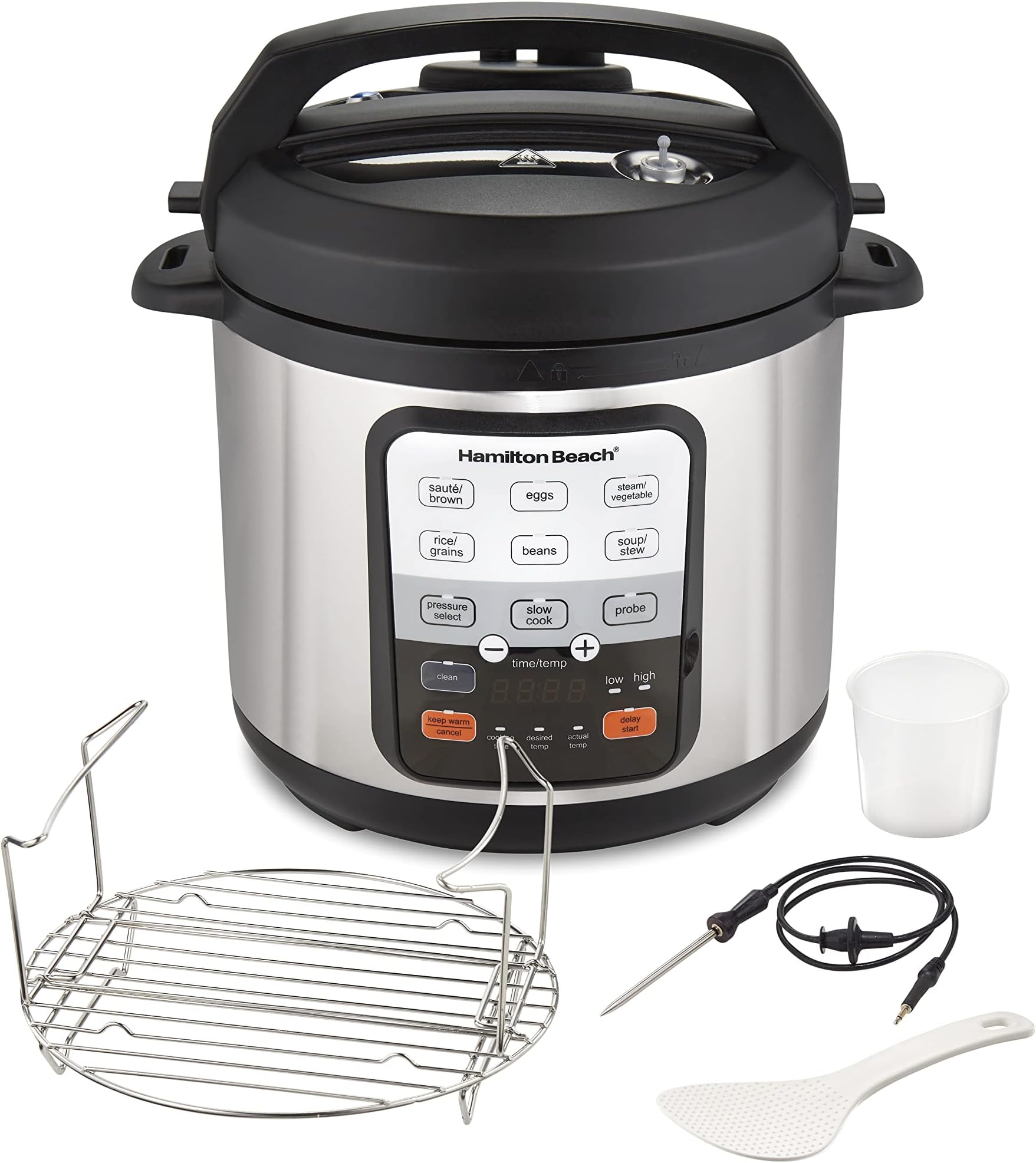 Amazon.com: Hamilton Beach 6-in-1 Electric Pressure Cooker with ...