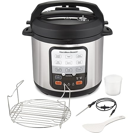 Amazon.com: Hamilton Beach 6-in-1 Precision Electric Pressure Cooker ...
