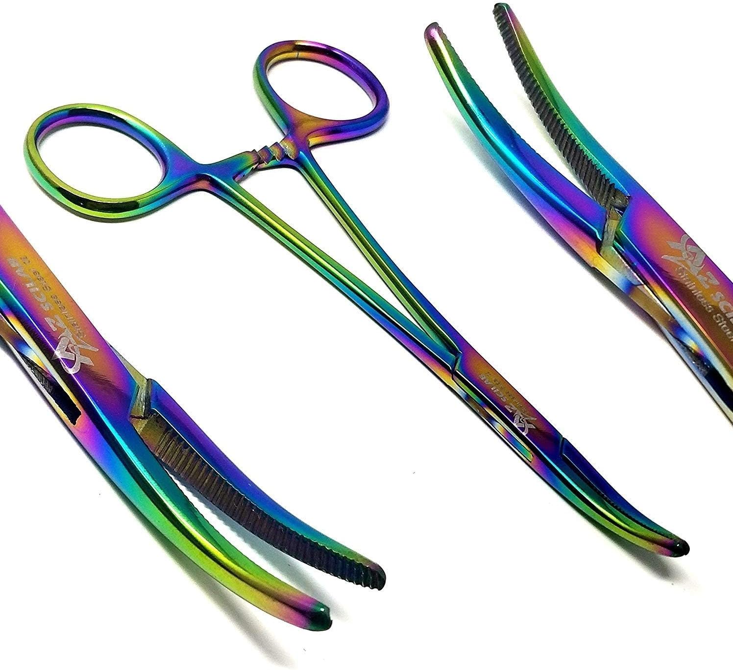 Amazon.com: Heavy Duty 1 Each 5" Full Serrated Curved Hemostat Forceps ...