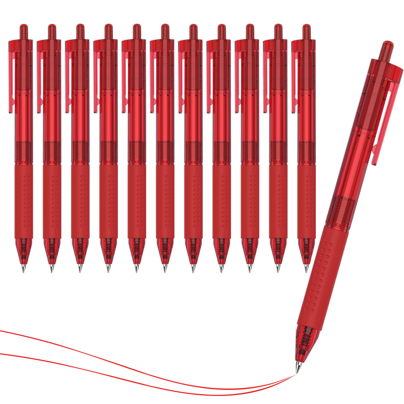 Amazon.com: EYEYE G301 Red Gel Ink Pens, 12 Packs Retractable Red Ink ...